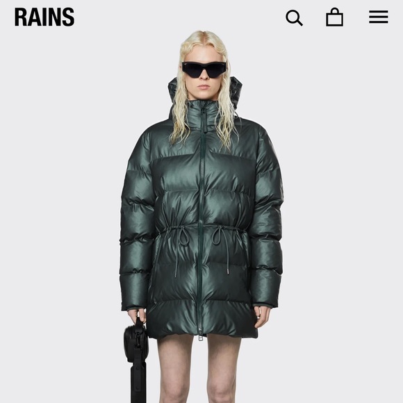 Rains | Jackets & Coats | Rains Puffer W Jacket In Silver Pine | Poshmark